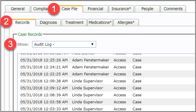 General Case Management - Audit Log – extendedReach Help Center